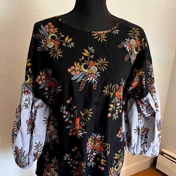 LOFT | Tops | Lightweight Mixed Media Shirt In Bold Patterns | Poshmark